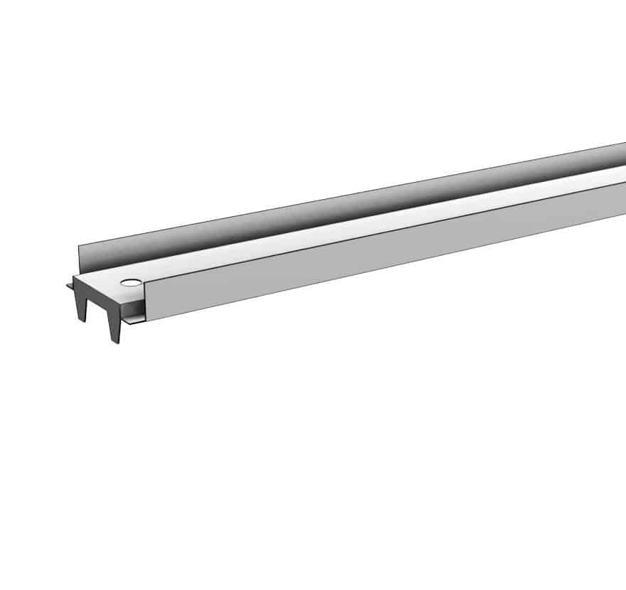 Lozier Bottom Rail 3' Charcoal/Black - DisplayMax